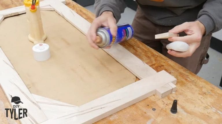Building a Square Picture Frame for a Round Painting - DIYTyler